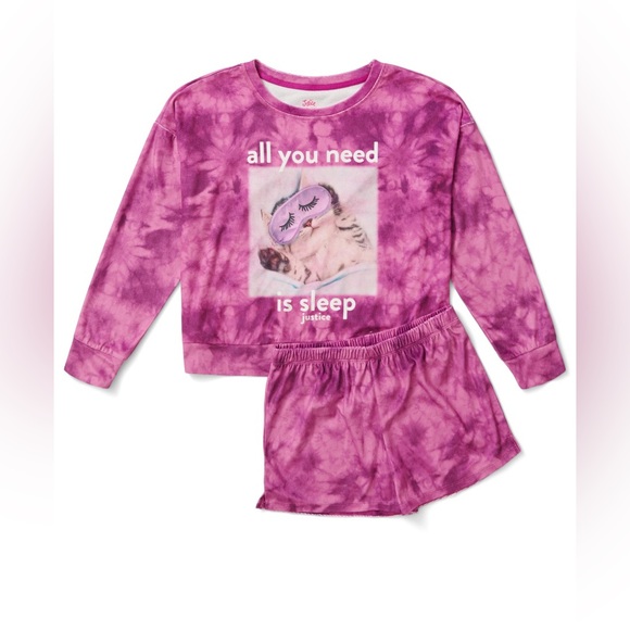 Justice | Matching Sets | Justice Girls 2 Piece Long Sleeve Sleep Set ...